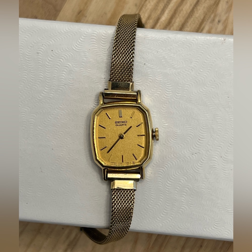 Seiko Ladies Watch Vintage 10k Gold Plated Bracelet S… - Gem